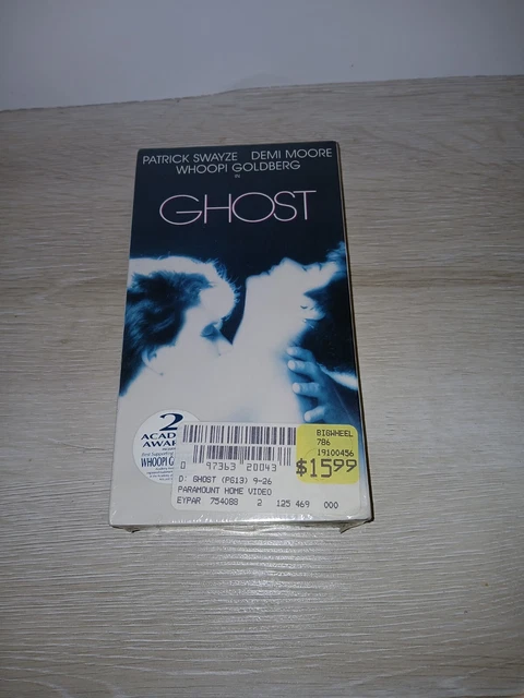 GHOST VHS TAPE Patrick Swayze Demi Moore Whoopi Goldberg New Sealed ...