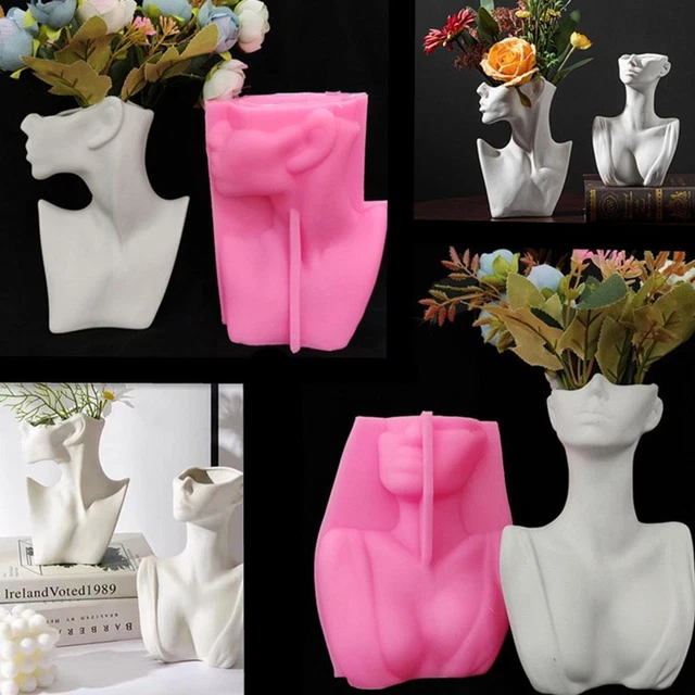 HUMAN BODY VASE Silicone Mould Diy Half-body Abstractﻬ New C9 £11.73 ...