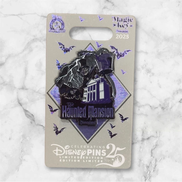 2025 DISNEYLAND HAUNTED Mansion Hatbox Ghost Magic Key Pin LE 4000 $39. ...