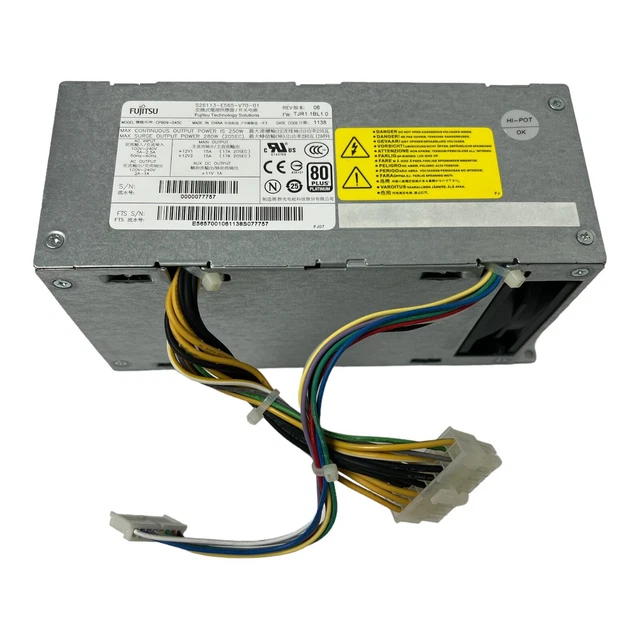 ORIGINAL FUJITSU NETZTEIL S26113-E565-V70-01 CPB09-045C PSU 8/16pol Power Supply EUR 69,95 ...