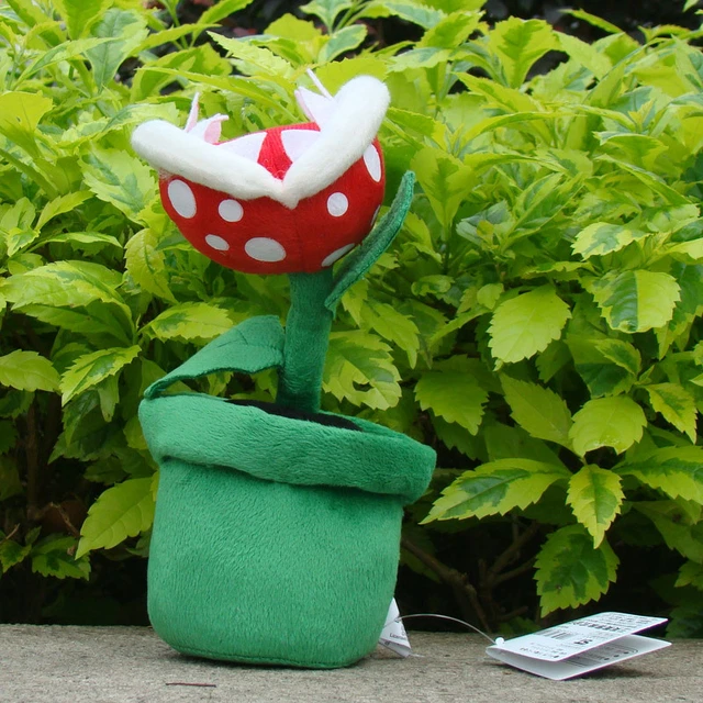 NINTENDO SUPER MARIO Bros pianta piranha 8" peluche giocattolo bella ...