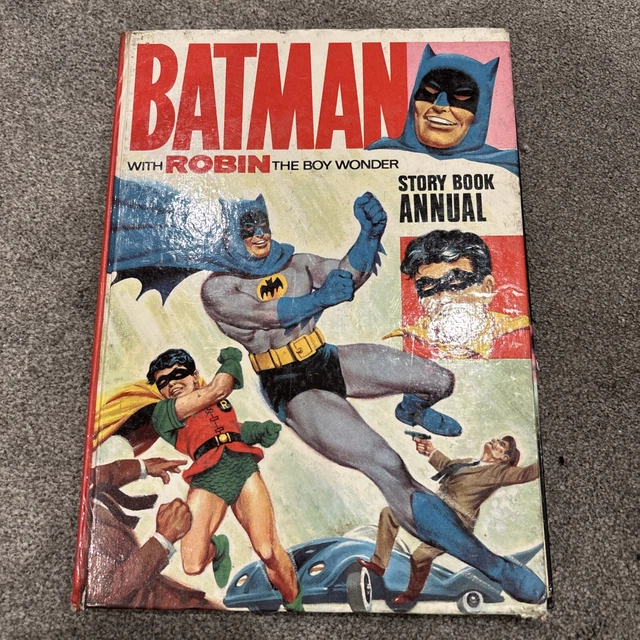 BATMAN WITH ROBIN The Boy Wonder - 1966 Story Book Hardback Annual £7. ...