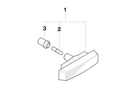 BMW GENUINE TURN Indicator Lamp Light Bulb Socket Z3/Z4 Replacement ...