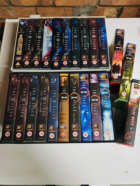 THE X FILES 23 VHS mythology collection, including collectable art ...