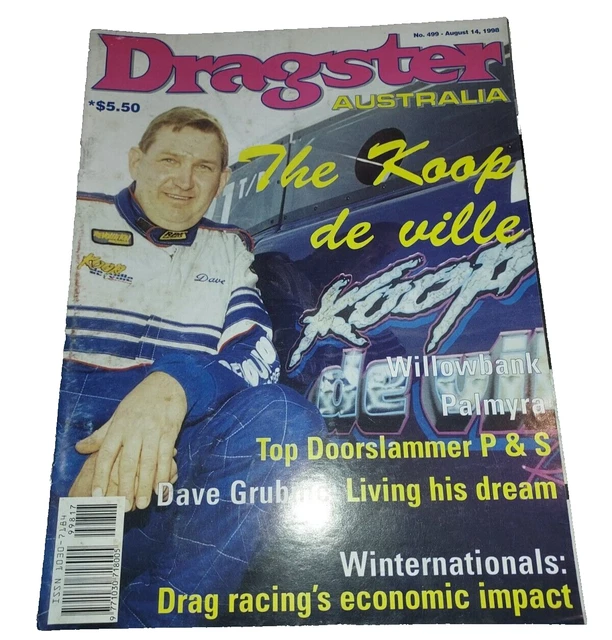 VINTAGE DRAGSTER AUSTRALIA Magazine Issue #499 August 1998 Drag Racing ...