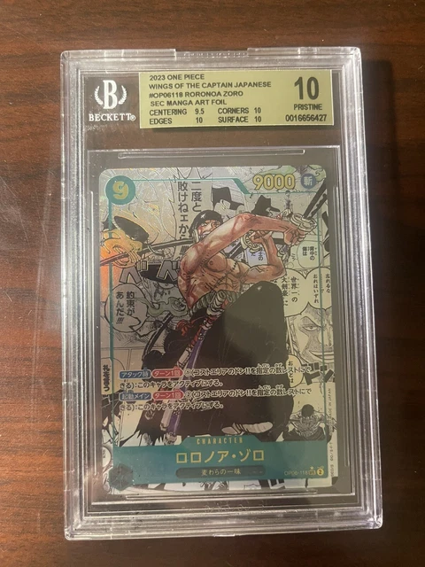 RORONOA ZORO ONE Piece Wings Of The Captain Manga Art Grade Bgs 10 ...