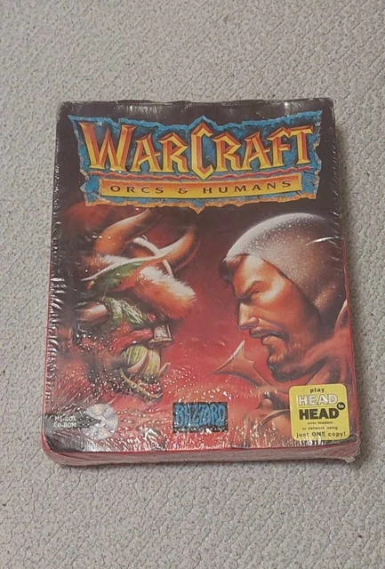 WARCRAFT ORCS & Humans PC MS-DOS CD-ROM Big Box - PLZ READ DESCRIPTION ...