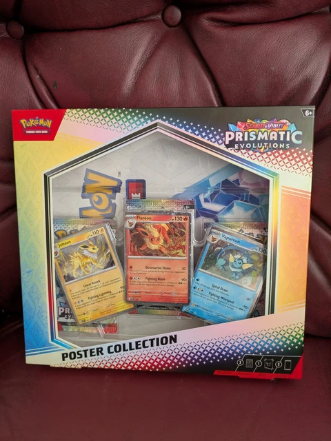 POKEMON TCG PRISMATIC Evolutions Poster Collection Box New £31.92 ...