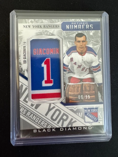 2023-24 UD BLACK diamond retired numbers ed giacomin /99 $50.00 ...