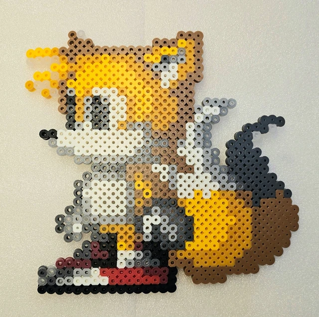 SONIC SONIC THE Hedgehog Pixel Art Perler Perle Art EUR 27,92 - PicClick FR