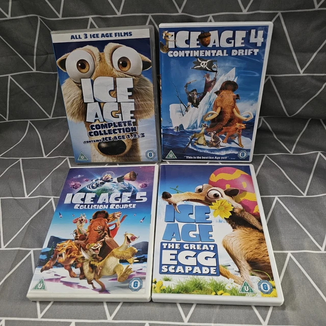 ICE AGE 1, 2, 3, 4, 5 & Great Egg Scapade 6 DVD, Complete 1-5 Movie ...