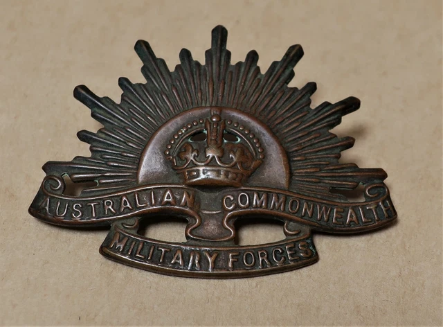 VINTAGE WW1 AUSTRALIAN Rising Sun Hat Badge $120.00 - PicClick AU