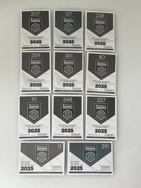 PANINI WSL WOMENS Super League Stickers 2025 £1.75 - PicClick UK