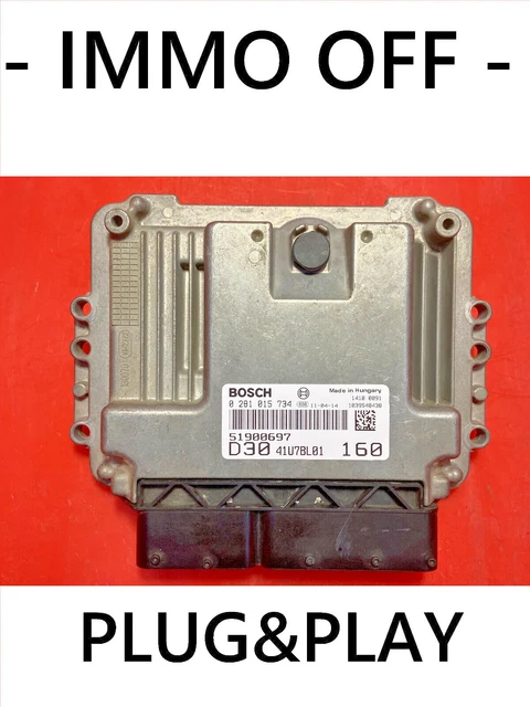 IMMO OFF/PLUG &PLAY Ducato Boxer Jump 3.0 ECU 0281015734 - 51900697 ...