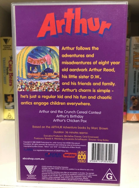 ARTHUR - ARTHUR And The Crunch Cereal Contest - Vhs $49.95 - PicClick AU