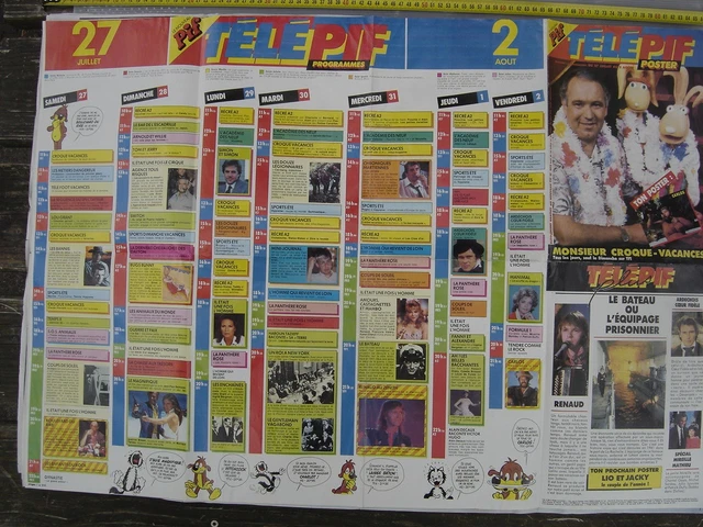 TÉLÉPIF POSTER LE nouveau Pif Centerfold CARLOS EUR 7,00 - PicClick FR