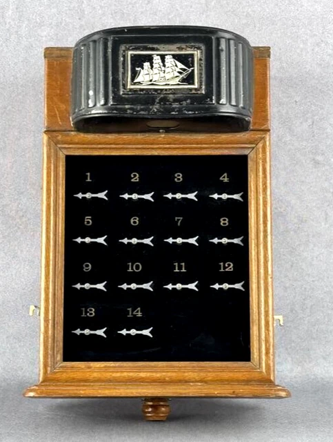 ANTIQUE BUTLER CALL Box Bell Annunciator SERVANT 14 Rooms Missing Glass ...