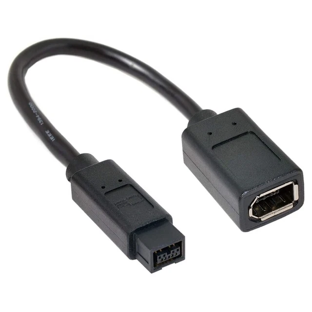UNIVERSAL IEEE 1394 6Pin to 1394b 9Pin Firewire Cable for Digtal Camera ...