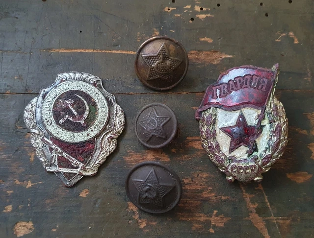 ORIGINAL WW2 RELIC Russian Red army Guard Pin Guardia & Excellent ...