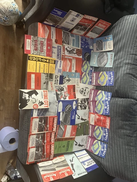 LARGE GROUP OLD Liverpool Fc Football Programmes 48 Different 1960,s £ ...