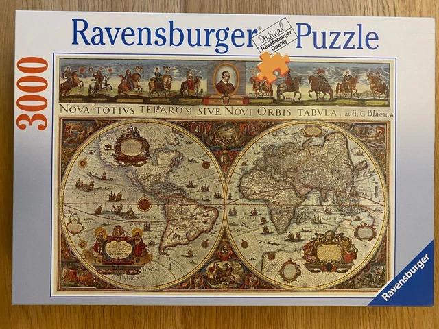 RAVENSBURGER 3000 PIECE jigsaw puzzle WORLD MAP 1665 £12.00 - PicClick UK