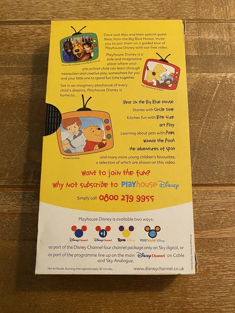 WELCOME TO PLAYHOUSE Disney VHS Video Preview Bear In Blue House Paws ...