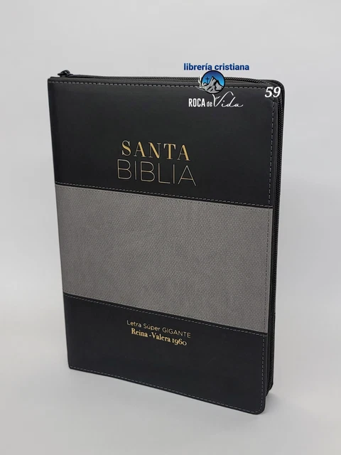 SANTA BIBLIA LETRA Super Gigante Reina Valera 1960 Cierre Indice color ...
