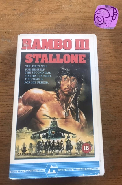 RAMBO 3 III Big Box VHS Video Stallone First Blood 1988 Guild EUR 3,26 ...