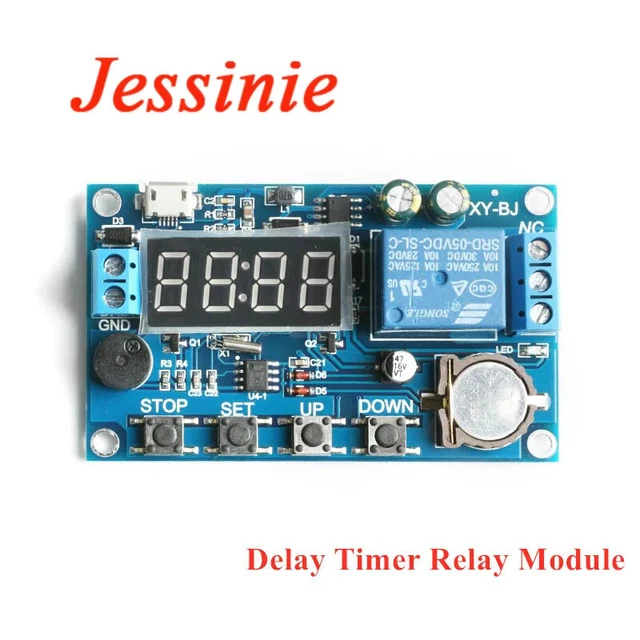XY-BJ TIMING RELAY Module Real-Time Delay DC5-60V Switch Control Board ...