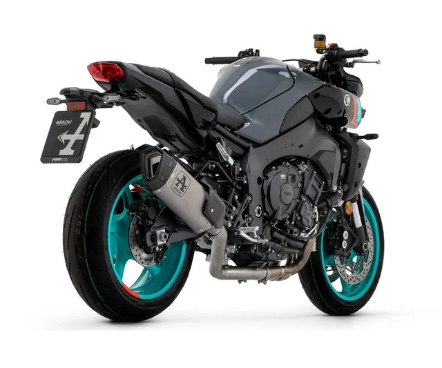 EXHAUST MUFFLER ARROW Pista Titanium+Link Pipe Inox Yamaha MT-10 2022 ...