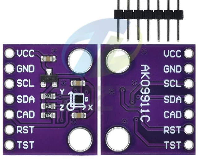 THREE-AXIS COMPASS MAGNETOMETER Module For Arduino MCU-9911 AK09911C ...