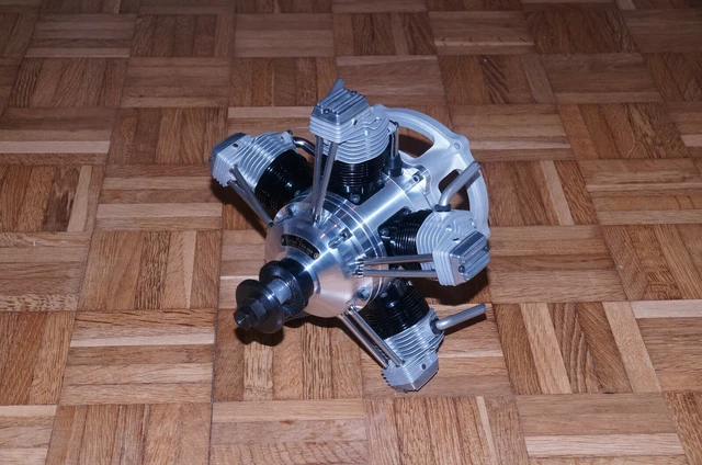 OS SIRIUS FR5-300 5 Cylinder 4-Stroke Rotary Radial RC Engine Number 2 ...