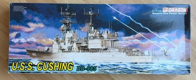 DRAGON U.S.S. CUSHING DD-985, M. 1/350, mit Fotoätzteilen EUR 22,00 ...