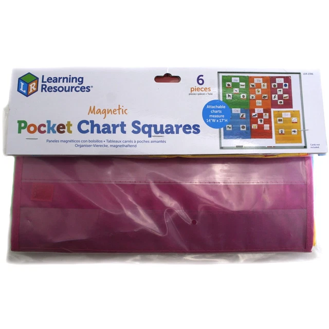 LEARNING RESOURCES MAGNETIC Pocket Chart Set LER2386 £32.90 - PicClick UK