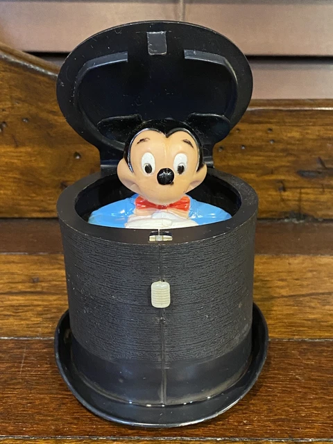 VINTAGE WALT DISNEY'S Mickey Mouse Push Button Pop Pals Jack In The Box ...