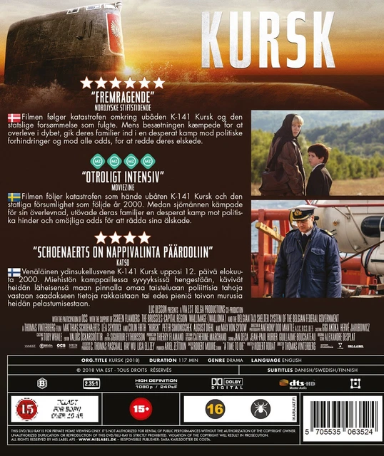 KURSK (2018) BLU-RAY REGION B Matthias Schoenaerts, Colin Firth *New & sealed* EUR 9,33 ...