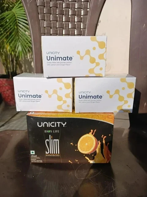 3X UNIMATE YERBA Mate Supplement LEMON GINGER & 1X Unicity BIO$ LIFE ...