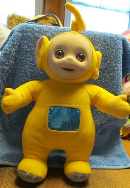 TELETUBBIES PLUSH YELLOW LAA LAA ~ 14" Tall ~ Eden ~ Flocked Face ...