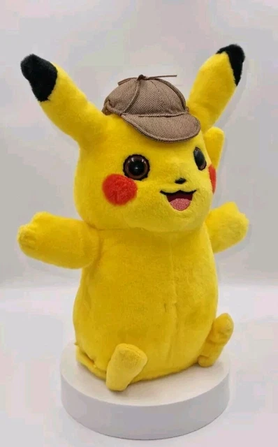 DETECTIVE PIKACHU PLUSH Talking Pokemon Electronic 12" Soft Toy WCT ...