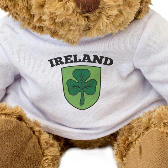 IRELAND (SHAMROCK ON GREEN FIELD) - Teddy Bear - Cute - Irish Gift ...