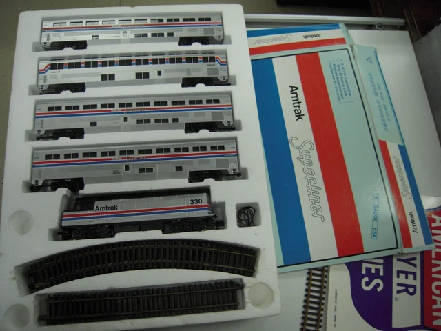 AMERICAN MODELS AMTRAK Superliner Train Set In Org Set Box EUR 179,43 ...
