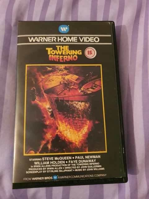 PRE CERT VHS THE TOWERING INFERNO VHS RARE £25.00 - PicClick UK