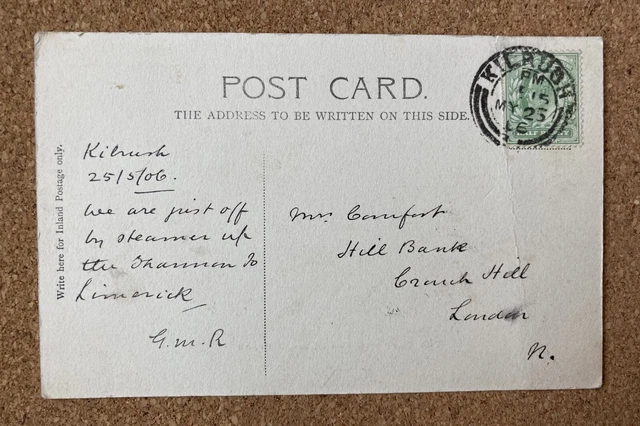 KILRUSH, COUNTY CLARE, IRELAND - vintage postcard of the dock 1906 £36. ...