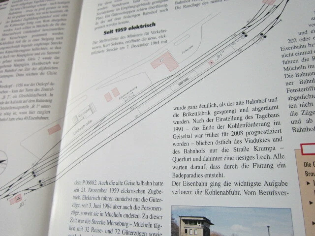 BAHNHOF UND GLEISPLAN Mücheln Geiseltal 4S Sachsen EUR 5,57 - PicClick DE