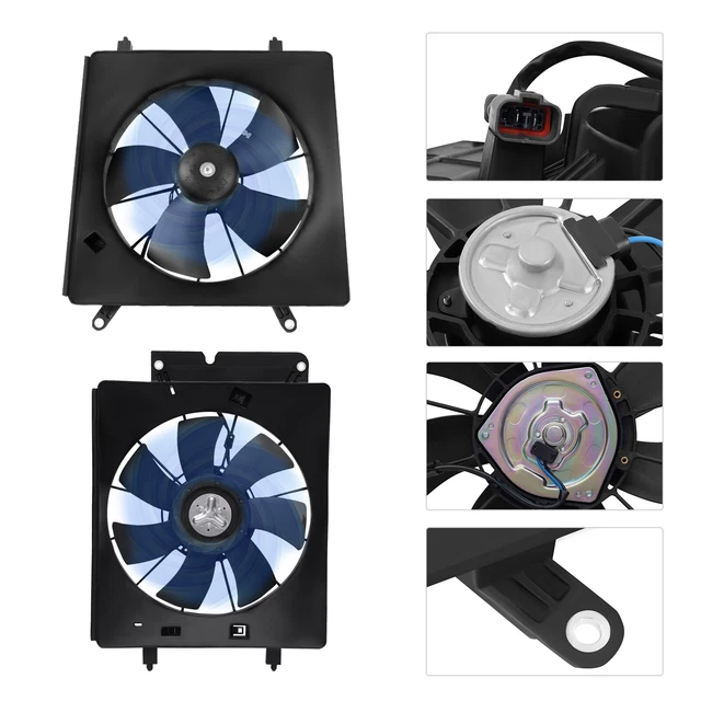 L+R 1PAIR RADIATOR Cooling Fan Motor Shroud Fit 02-06 Honda Element CR ...