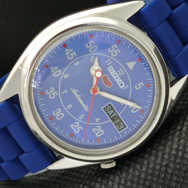 VINTAGE SEIKO 5 AUTOMATIC 7009A JAPAN MENS DAY/DATE BLUE WATCH 587f-a309621-2 £33.49 - PicClick UK