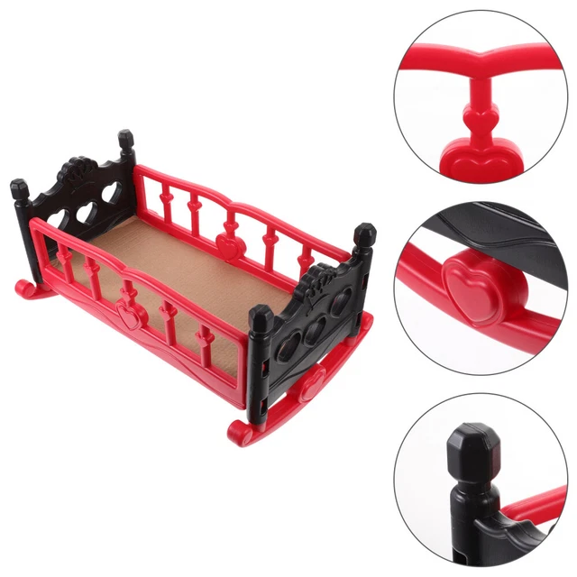 LIT DE POUPÉE modèle poupée berceau jouet girls jouant house lits meubles EUR 22,45 - PicClick FR