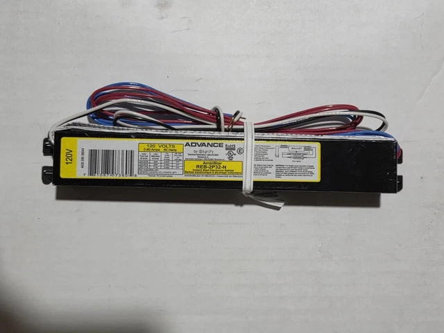 ADVANCE INSTANT-START BALLAST 2-Lamp F32T8 32W T8 120V REB-2P32-N $19. ...