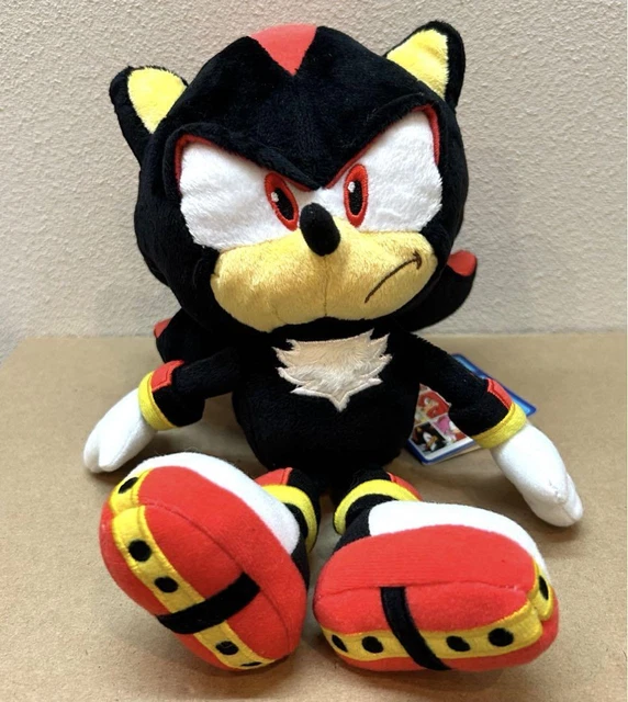 SEGA SONIC THE Hedgehog W/Tag Shadow Black Plush Toy M Size Sanei Boeki ...