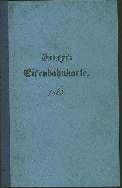 EISENBAHNKARTE MÜNCHEN 1863 Eisenbahn Karte Landkarte Streckennetz Bahn Bayern EUR 14,00 ...